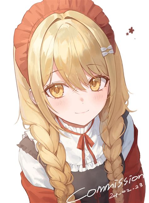 시모 작가 아트머그 캐릭터 일러스트 방송용 미소녀