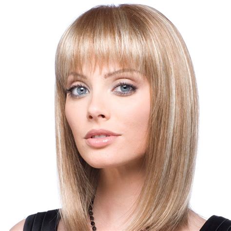 Emmor Natural Blonde Human Hair Blend Wigs For Women And Ladyshoulder