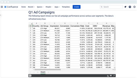 Microsoft Excel For Confluence Pagebrain Atlassian Marketplace