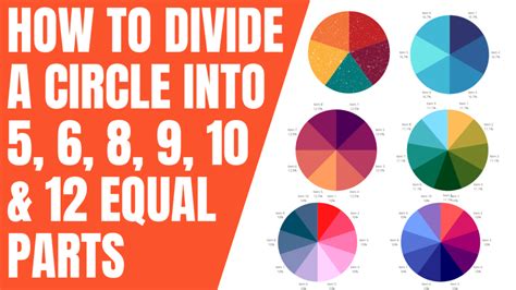 How To Divide A Circle Into 5 6 8 9 10 And 12 Equal Parts Pa Academy