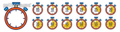 Stopwatch Icon Timers Symbol Countdown Circle Clock Counter Timer Fast Time Icon Circle