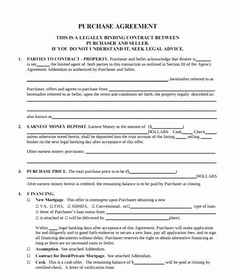 Seller Finance Contract Template