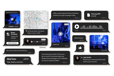 Message Ui Elements Ui Kits And Libraries ~ Creative Market