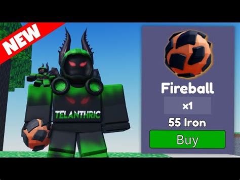 New Fireballs In Roblox Bedwars Youtube