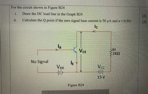 Solved For The Circuit Shown In Figure B I Draw The DC Chegg