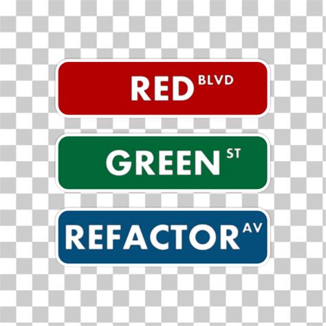 Free Svg Red Green Refactor Street Sign Vector Drawing Nohatcc