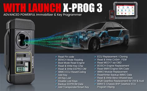 Launch X431 Immo Plus Key Programmer Supports Mqb Rh850 Bmw Bdc2