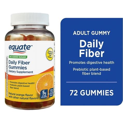 Metamucil Fiber Gummies For Adults No Sugar Added Orange Flavor 5g