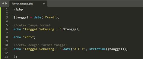 Membuat Format Tanggal Indonesia Menggunakan Php Plus Download Source Code