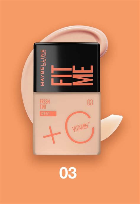 Fit Me Fresh Tint Foundation Vit C Dan Spf 50 Maybelline