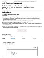 Hw6 Pdf 11 21 22 5 54 PM Hw6 Assembly Language 2 COMPSCI354