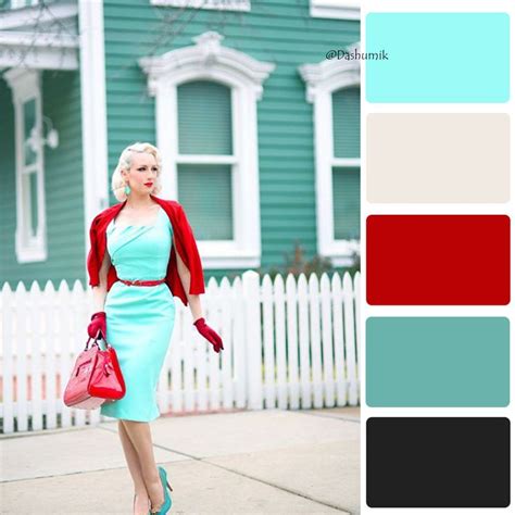 Яркое сочетание бирюза с красным Color Mixing Color Colour