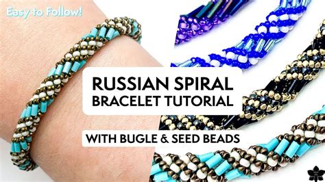 How To Russian Spiral Beading Stitch Bracelet Tutorial Artofit