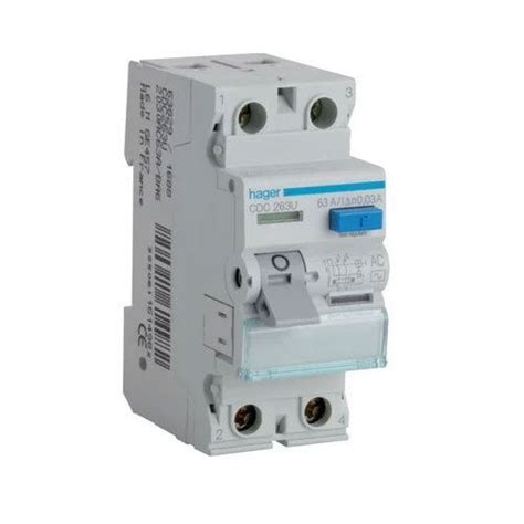 Residual Current Circuit Breaker 63a Rated Current 50hz Frequency 230 400v Voltage