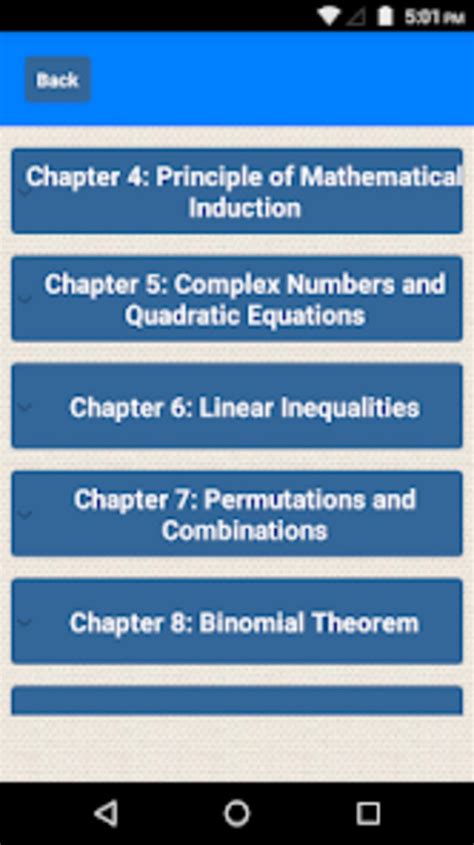 Mathematics Class 11 Solutions For Android Download