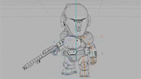 Toon Mecha Soldier Rigged For Unreal Engine Unity Mixamo Cgtrader