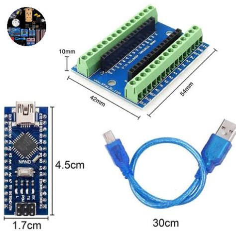 Jual New Set Protoscrew Kabel Program Usb Mini Arduino Nano Ch340 Atmega 328 Atmega328 Atmel