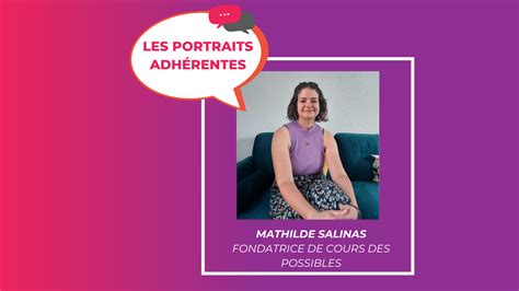 Portrait Adhérente Mathilde Salinas