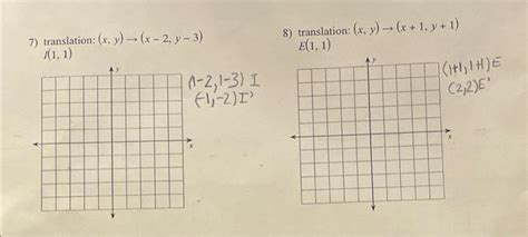 Solved 7 Translation X Y X 2 Y 3 1 1 8