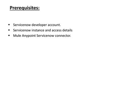 Servicenow Connector Ppt