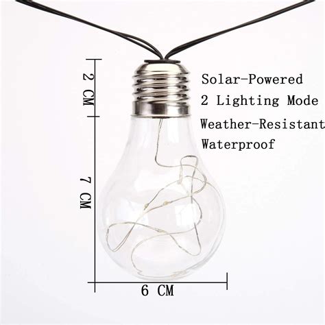 Солнечный Глобус струнные огни, водонепроницаемый 14 футов светодиодный ...