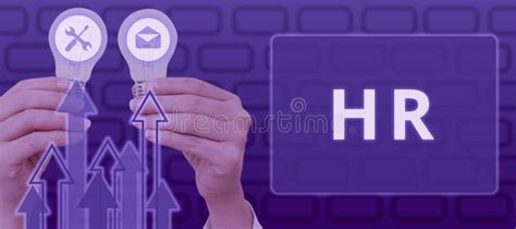 Text Caption Presenting Hr Word For Human Resource Strategic Approach To The Effective