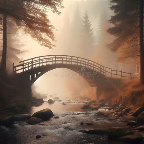 Small Bridge Over Stream Stock Illustrations 204 Small Bridge Over