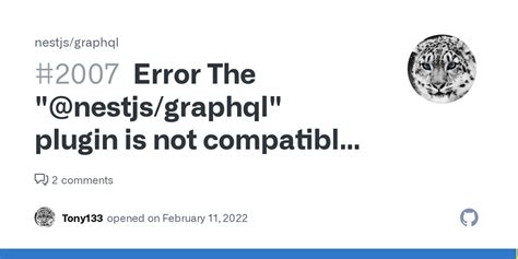 error the nestjs graphql plugin is not compatible with nest cli neither after nor