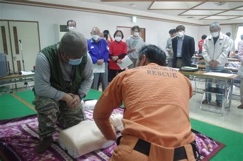 最初の行動が人命左右 住民らが心肺蘇生やAED実践 有事に備えて意識高め岡山津山市津山朝日新聞社