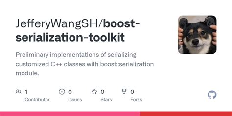 github jefferywangsh boost serialization toolkit preliminary