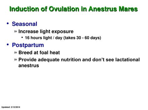 Ppt Estrous Synchronization Ovulation Induction And Ovsynch Powerpoint Presentation Id373491