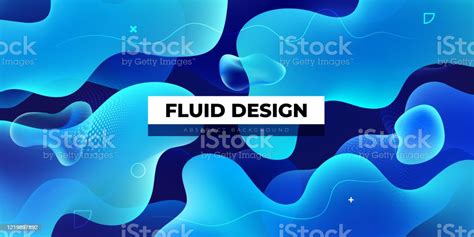 액체 색상 배경 디자인입니다 파란색 유체 그라데이션 모양 컴포지션입니다 미래 지향적 인 디자인 포스터 Eps10 벡터 0명에 대한 스톡 벡터 아트 및 기타 이미지 Istock