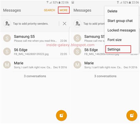 Inside Galaxy Samsung Galaxy S7 Edge How To Block Text Messages From