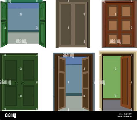 Colourful Entrance Doorway Wooden Doors Collection Wooden Classic Door