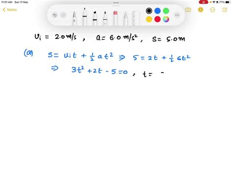 solved a particle has a constant acceleration of 6 0 m s2 a if its