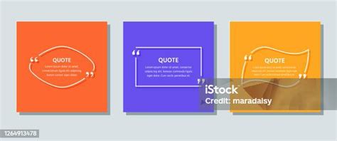 배경에 상자 프레임을 인용합니다 템플릿 텍스트 따옴표입니다 벡터 색상 그림입니다 대화 풍선 문자 기호에 대한 스톡 벡터 아트 및