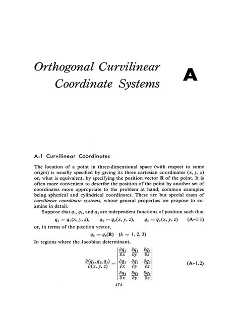 Orthogonal Curvilinear Coordinate Systems Happel Brenner Download