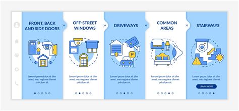 Camera Surveillance System Onboarding Vector Template Responsive Mobile Website With Icons Web