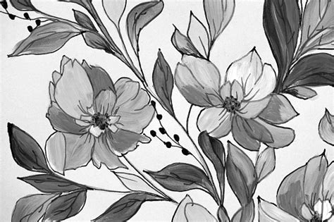 밝은 배경에 꽃을 그립니다 유화 아크릴 인상주의 스타일 꽃 그림 밝은 색상 예술적 배경 카드 꽃 카드 봄 꽃 관목에 대한 스톡