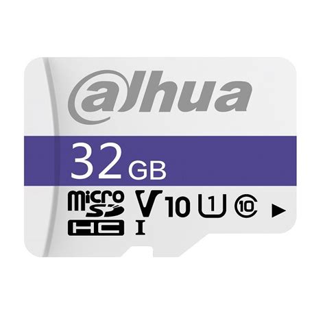 Карта памяти Micro SD 32 Гб Dahua DHI-TF-C100/32GB, для видеонаблюдения ...