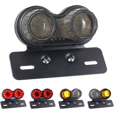 Luz Trasera Led Para Motocicleta Intermitentes De Freno Integrados