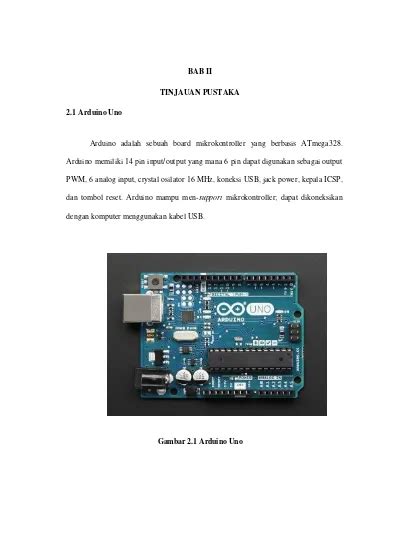 Bab Ii Tinjauan Pustaka 21 Arduino Uno Rancang Bangun Robot Pemindah Barang Dengan Melalui