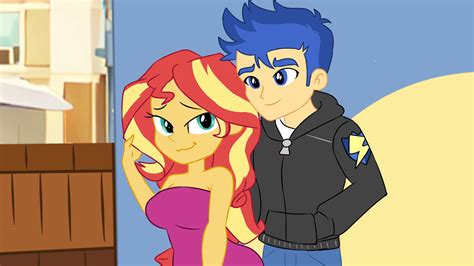 Sunset Shimmer X Flash Sentry By Aokushan On Deviantart