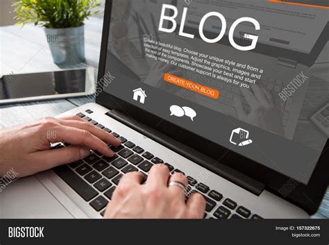 Blogging Blog Word Coder Coding Using Laptop Page Keyboard Notebook Blogger Internet Computer