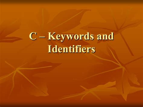 C Programming Language Chapter 3 PowerPoint Slides LearnPick India
