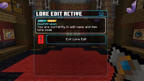 Мод Item Lore для Minecraft