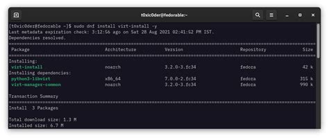 Installing Libvirt And Virt Install On Fedora Linux — Fedora Developer Portal