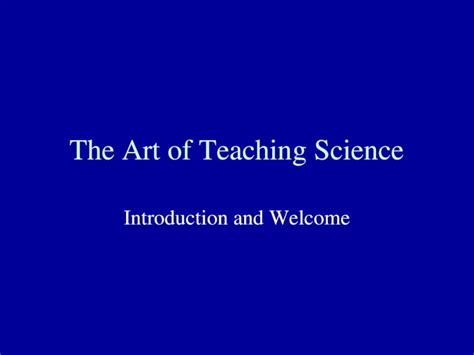 Ppt Ppt The Art Of Teaching Science 9780415965286data