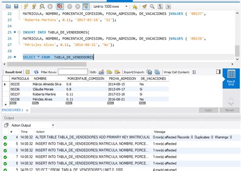 Proyecto Insertar Columnas Tabla De Vendedores Introducción A Sql