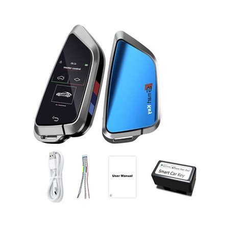 LCD Universal Smart Key Kit With Keyless Entry And IOS Car Knife Style Location Tracking System